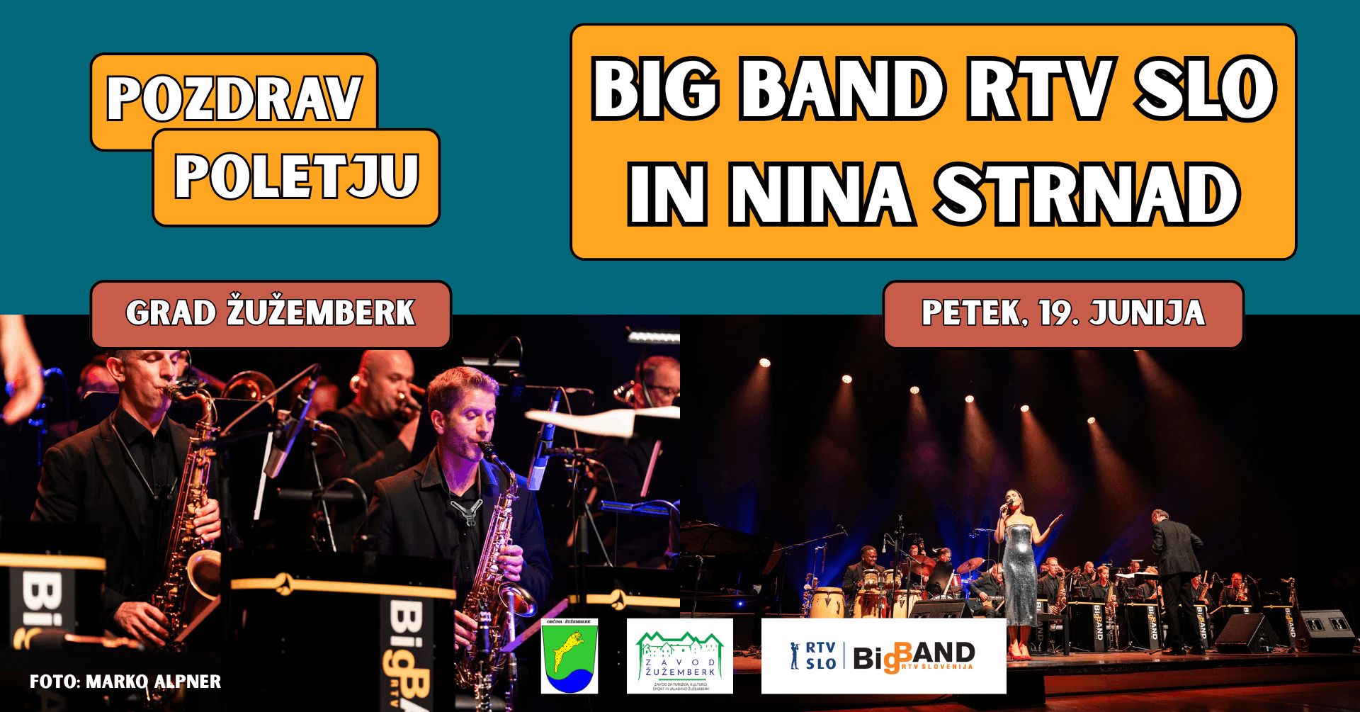 Tickets für Pozdrav poletju: Big Band RTV SLO in Nina Strnad | Entrio